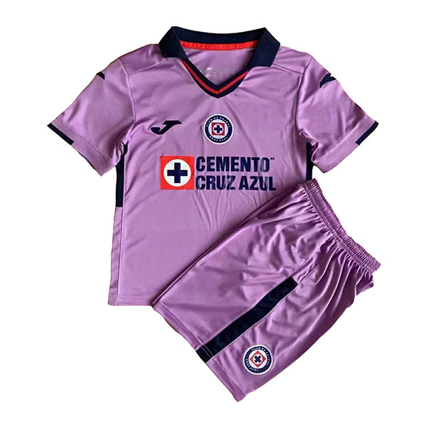 Kids 2022-2023 Cruz Azul Goalkeeper Pink Soccer Kit - One Soccer Jerseys